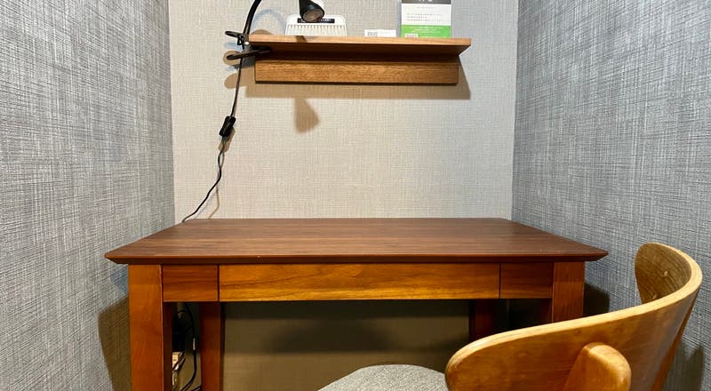 個室ブースH-2｜テレワーク専用スペース｜町屋ライブラリーぬいコワーキングスペース