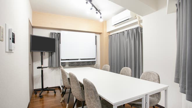《RIVERLD品川D》品川駅徒歩2分/最大10名/光回線無料Wifi/会議室/テレワーク【静か・明るい・綺麗】の写真1