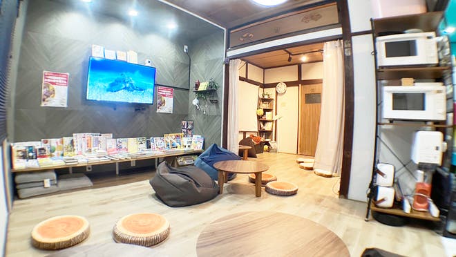 都島駅2分!古民家カフェの1階貸切♪20人以上でもOK!パーティや忘年会、ママ会にも♪キッチン・鍋セット・プロジェクターなど完備の写真1