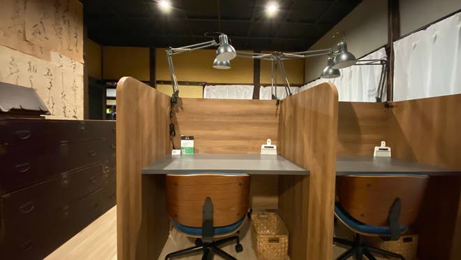 オープンブースO-3|自習や作業など集中したい時に|崇福寺電停から徒歩3分の写真1