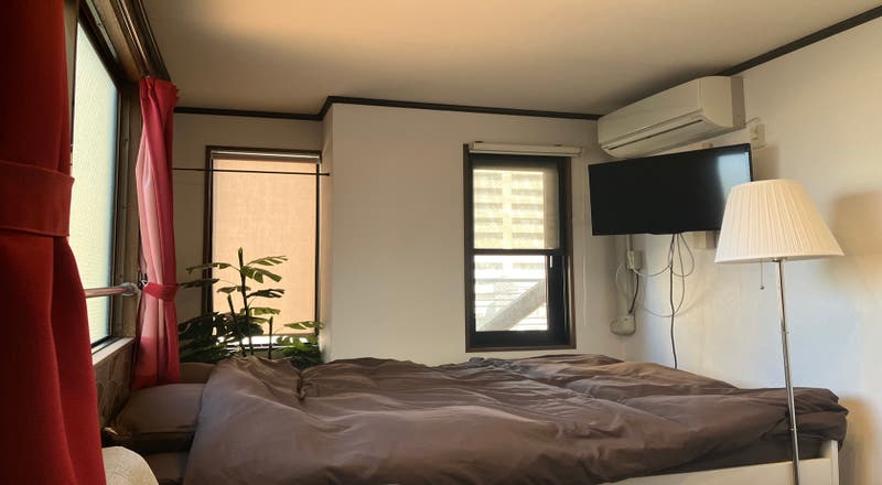 ✨お部屋にサウナルーム設置😸広々ダブルベッドでまったり空間😸地下鉄桜川駅徒歩1分