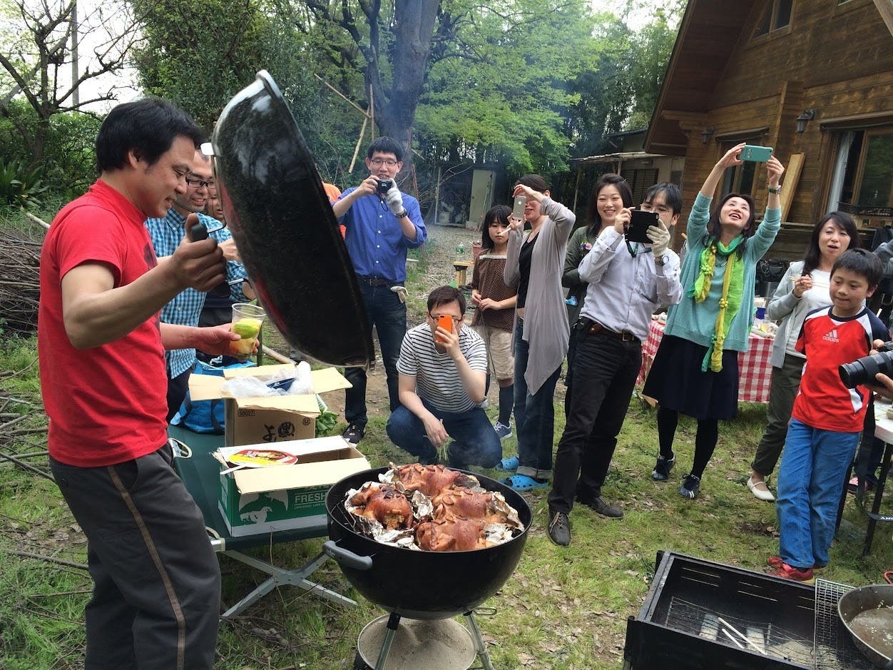 プライベートに使えるログハウスと庭の写真24