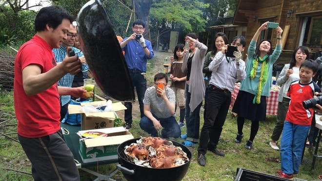 プライベートに使えるログハウスと庭の写真24