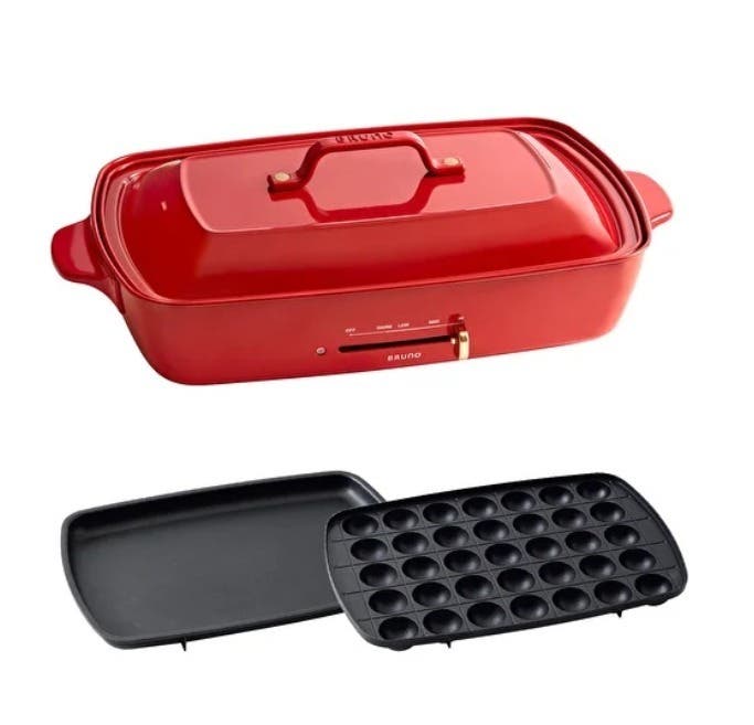 【ホットプレートもたこ焼きもできる】BURUNO（ブルーノ）ホットプレートグランデサイズの画像1