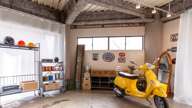 【ブルーハワイ】車、バイク、自転車が搬入可能なガレージ風スタジオ。撮影会・パーティ!ごみ処理無料の写真2