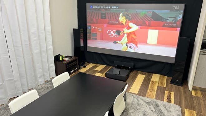 【ホームシアター博多】異次元の音響効果と超大画面で、最高の環境を貸切🎥【4K×100インチ】の写真6