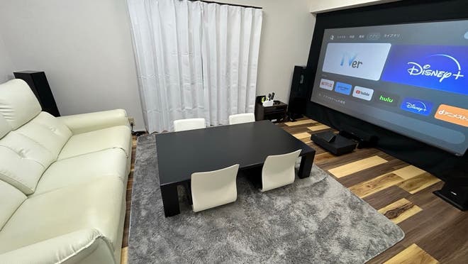 【ホームシアター博多】異次元の音響効果と超大画面で、最高の環境を貸切🎥【4K×100インチ】の写真3