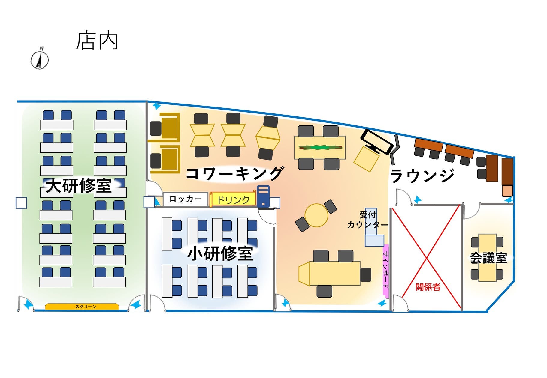 浜松駅直結【まなクル浜松／コワーキングスペース1名～】徒歩3分アクトタワー6階の写真10