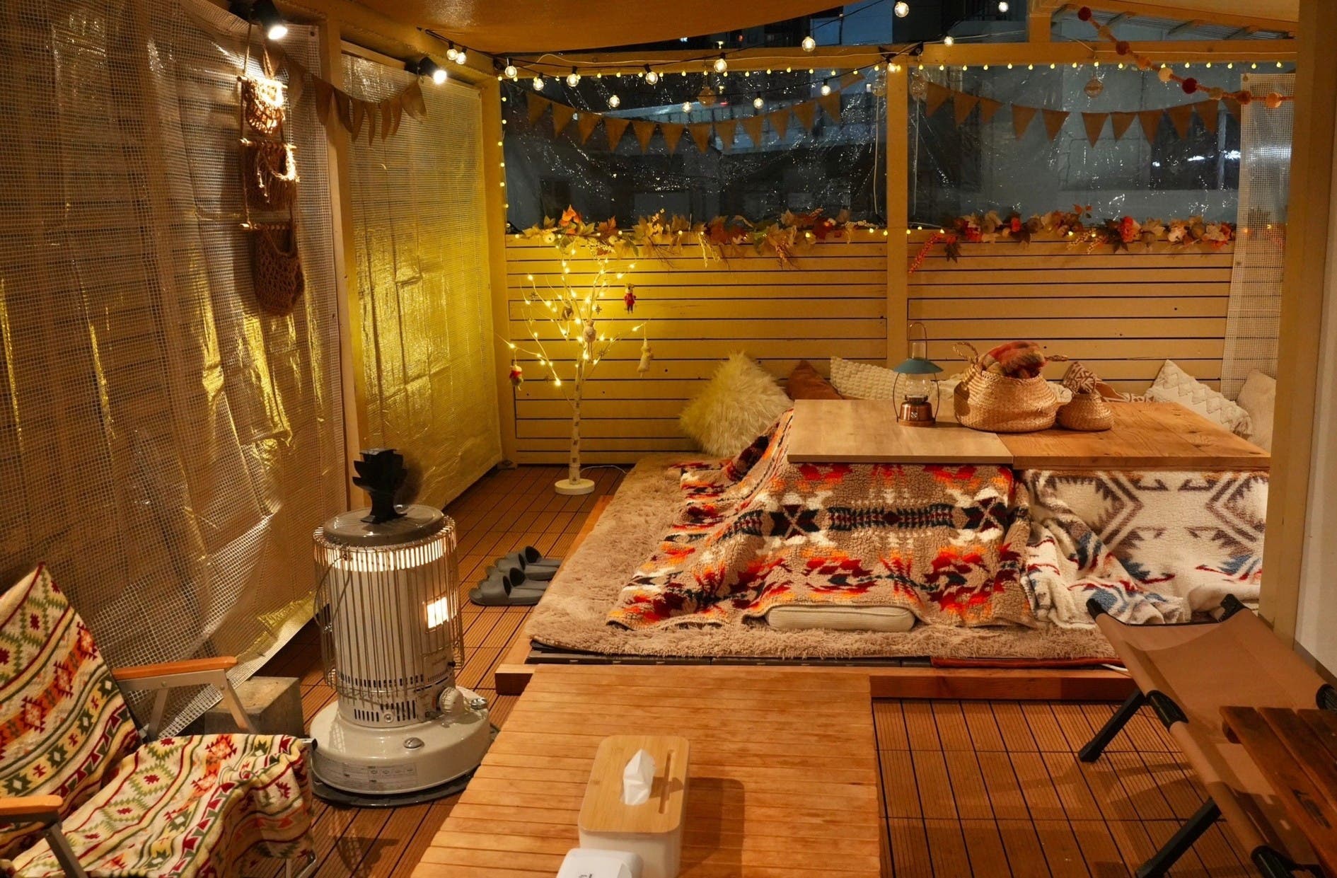 大阪福島駅前🚋貸切ルーフトップBBQ＆お鍋スペース🍖🍲綺麗で設備充実✨雨天OK全天候型🌞☔の写真2