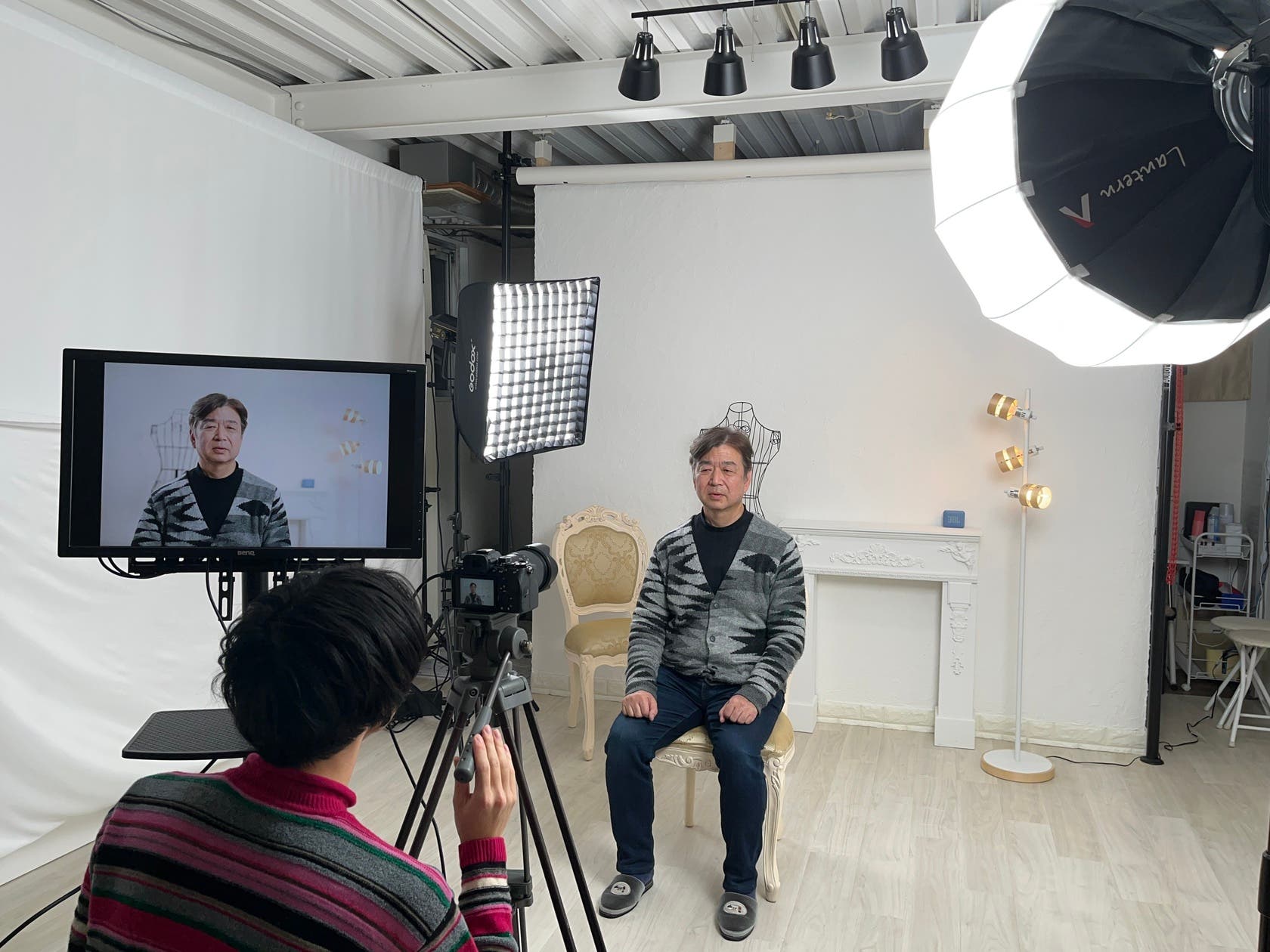 【照明機材無料/冬の平日キャンペーン実施中】半地下/白の漆喰壁/２灯ストロボシンクロ撮影/LED空間照明撮影/大久保駅徒歩5分の写真16