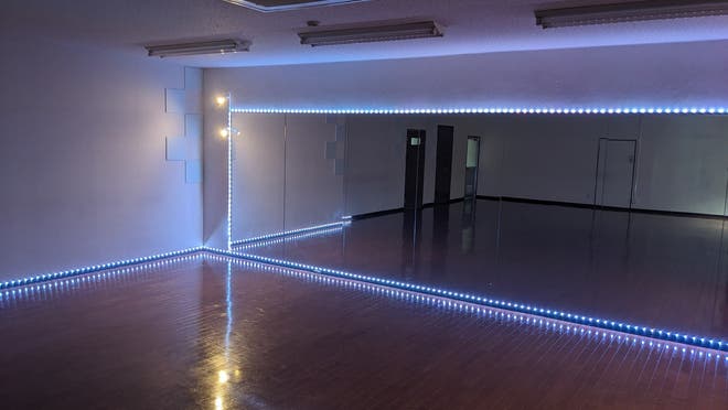 100㎡【約50帖】の広いダンスのできるスタジオです!の写真5
