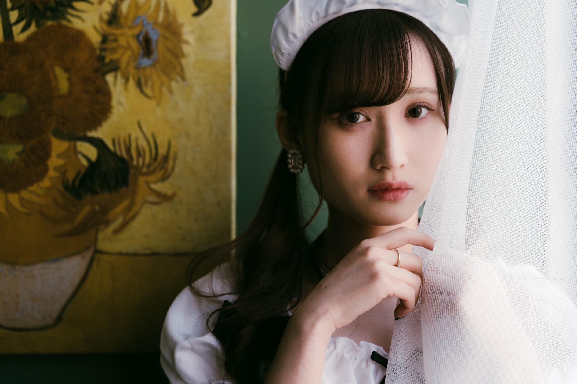 【控室有】モルタル・クンクリート・漆喰壁のある撮影スタジオ/コニカルスヌート/スワッグ/観葉植物/自然光の写真24