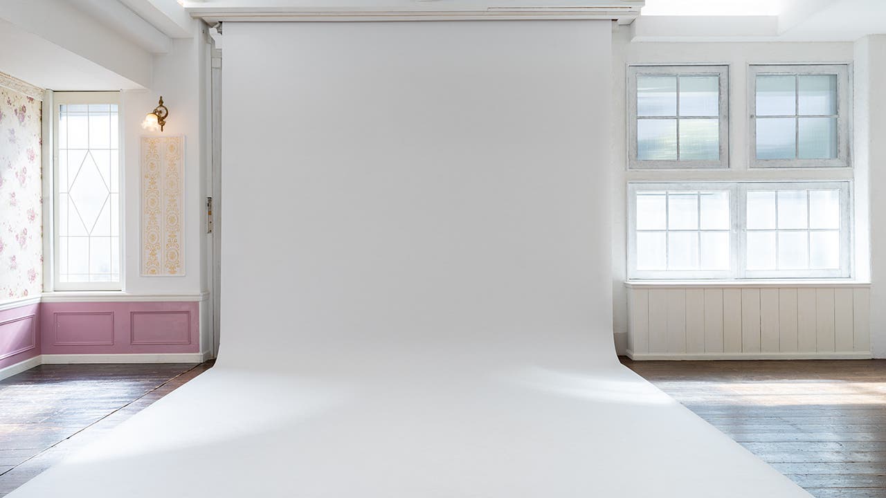 ワイド幅（3.56m）白バックペーパーの画像1