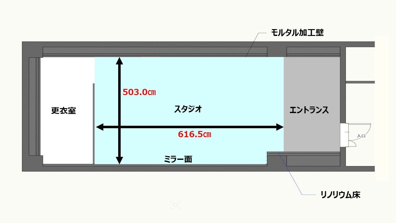 8/27エアコン交換済み《岩本町駅徒歩2分》70㎡広々スタジオ/天井高3m/リノリウム/バレエバー/更衣室ロッカー/地下1フロアの写真29