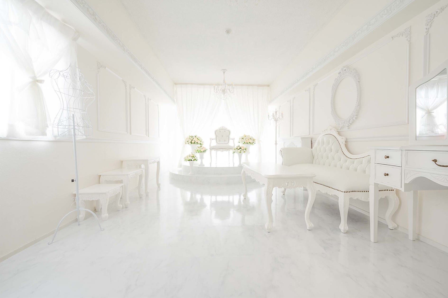 新規OPEN🎀The Wedding博多👗🏰SNSで話題❣️姫系撮影スタジオ｜南西向き｜ポートレート｜推し活｜配信｜商用利用の写真6