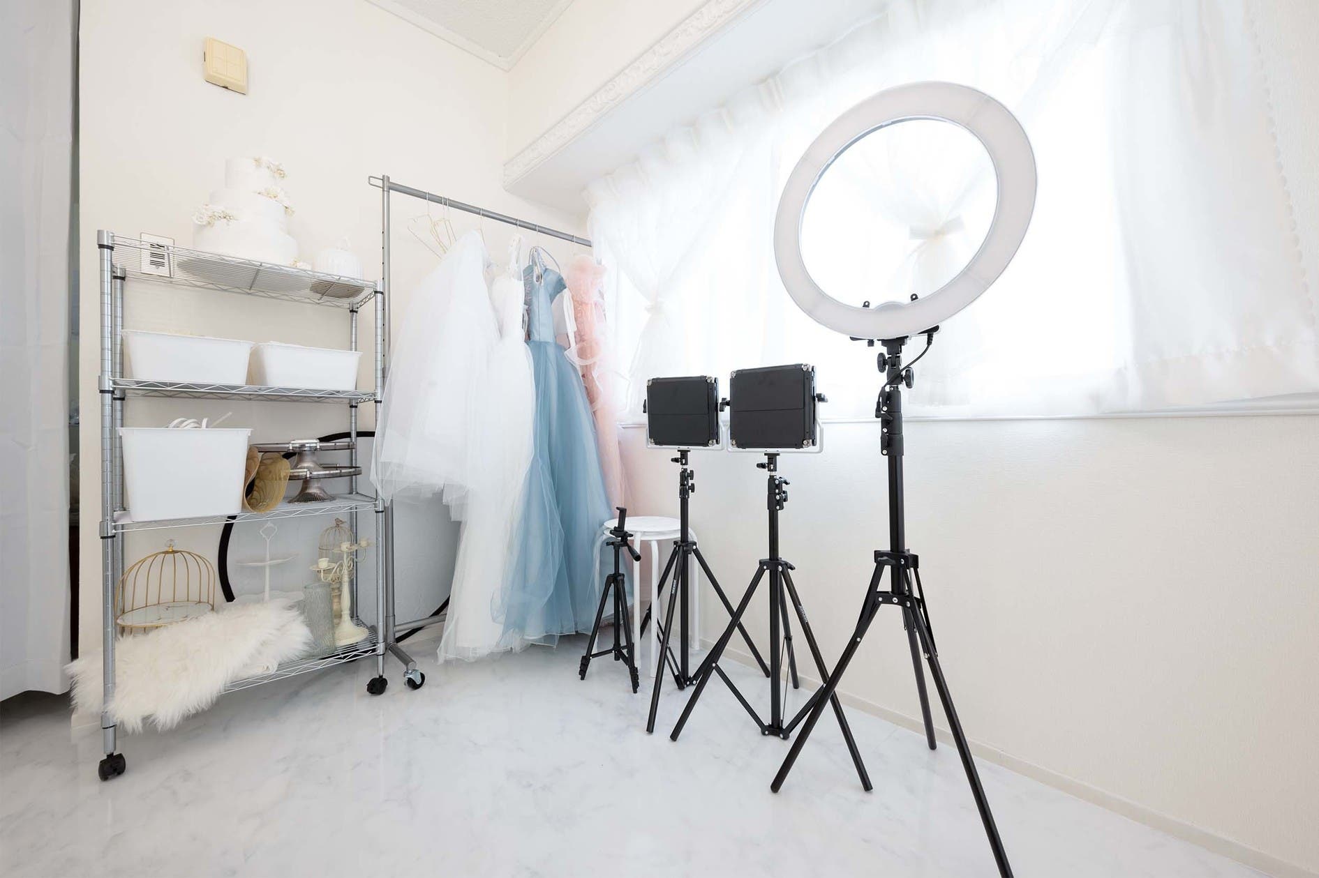 新規OPEN🎀The Wedding博多👗🏰SNSで話題❣️姫系撮影スタジオ｜南西向き｜ポートレート｜推し活｜配信｜商用利用の写真9