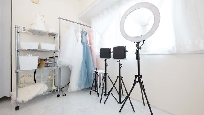 新規OPEN🎀The Wedding博多👗🏰SNSで話題❣️姫系撮影スタジオ|南西向き|ポートレート|推し活|配信|商用利用の写真9