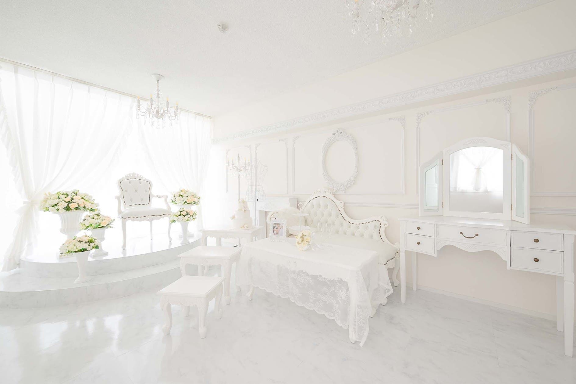 新規OPEN🎀The Wedding博多👗🏰SNSで話題❣️姫系撮影スタジオ｜南西向き｜ポートレート｜推し活｜配信｜商用利用の写真11