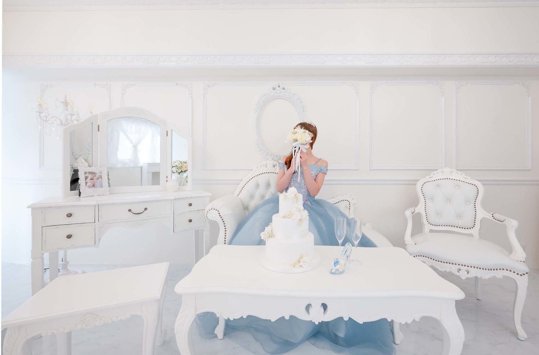 新規OPEN🎀The Wedding博多👗🏰SNSで話題❣️姫系撮影スタジオ｜南西向き｜ポートレート｜推し活｜配信｜商用利用の写真13