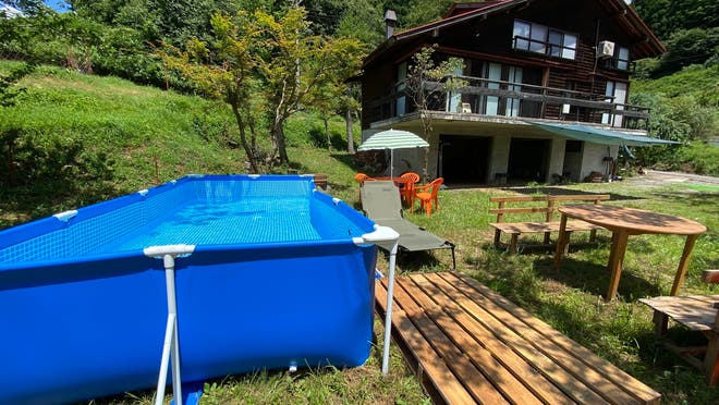 目の前は湧き水!自然たっぷり山にあるコテージカフェスペースの写真19