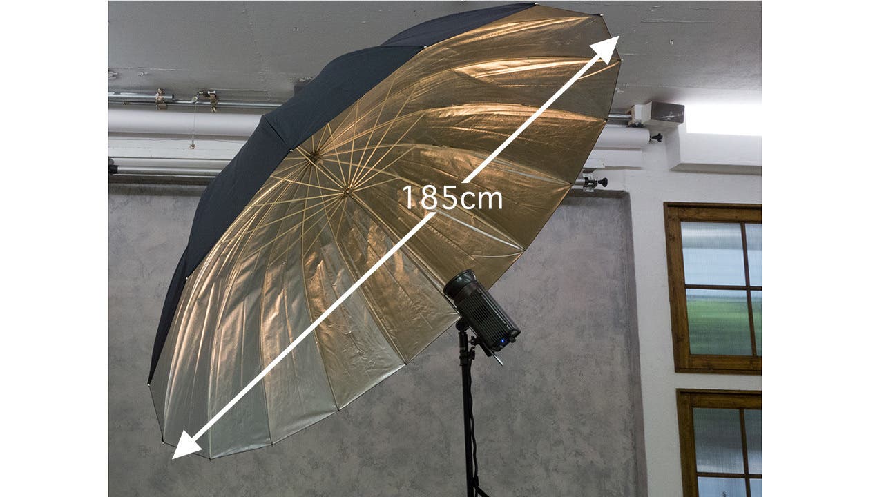 特大アンプレラ　直径１80cm シルバーの画像1