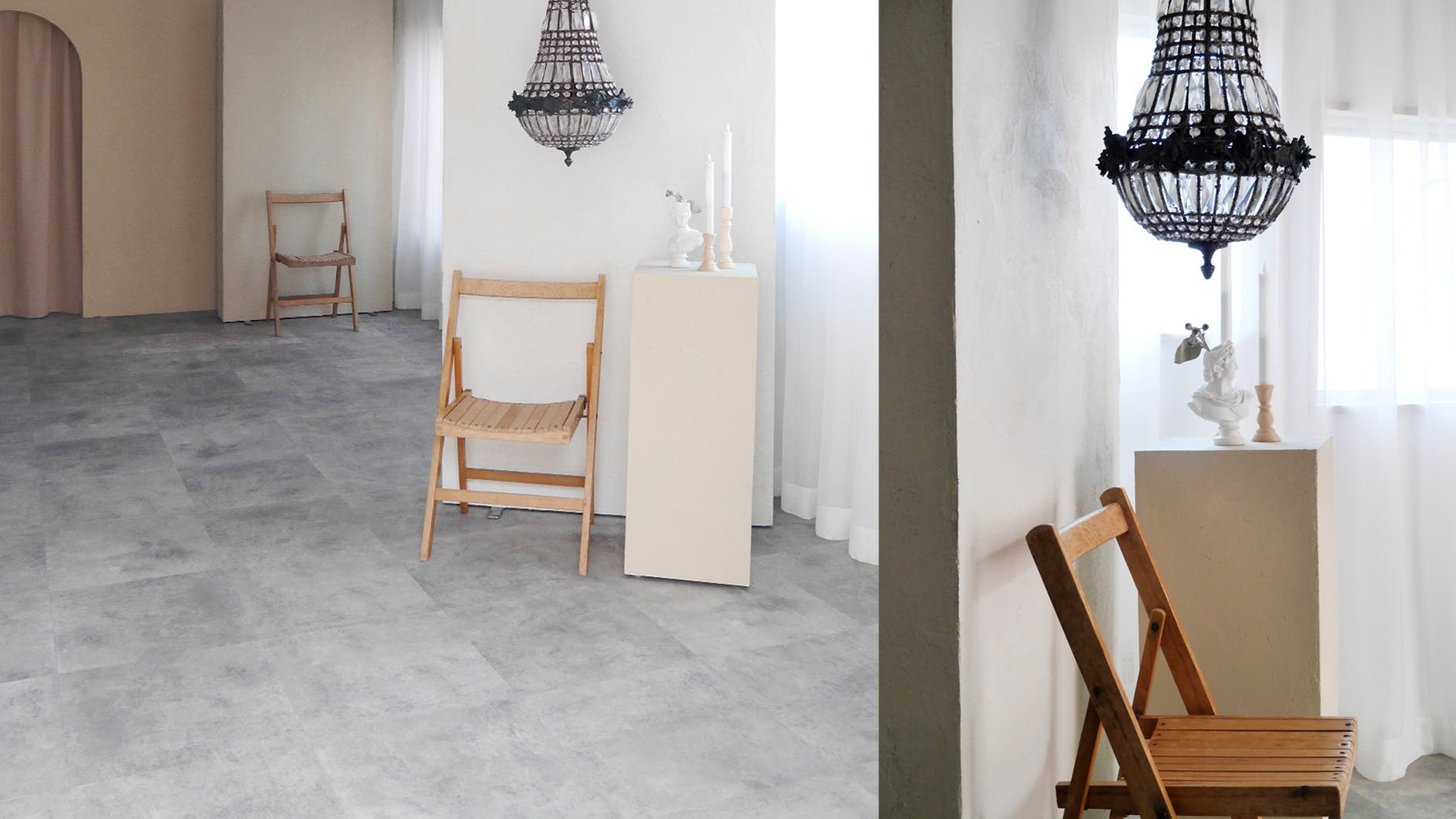 【表参道徒歩3分】自然光・ベージュと白・アーチ・アンティーク・海外インテリア・フォトスタジオの写真10