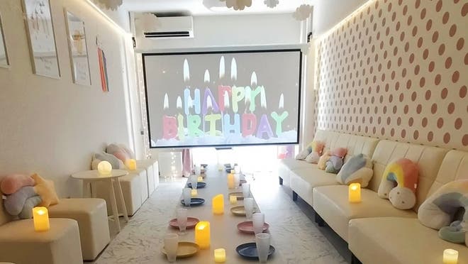 ゴミ捨て(4,000円)無料🌈100㌅プロジェクター&65型TV🎉ゲーム🎮️学割👩🎓🌈最大20名🌈安心の1階の写真1