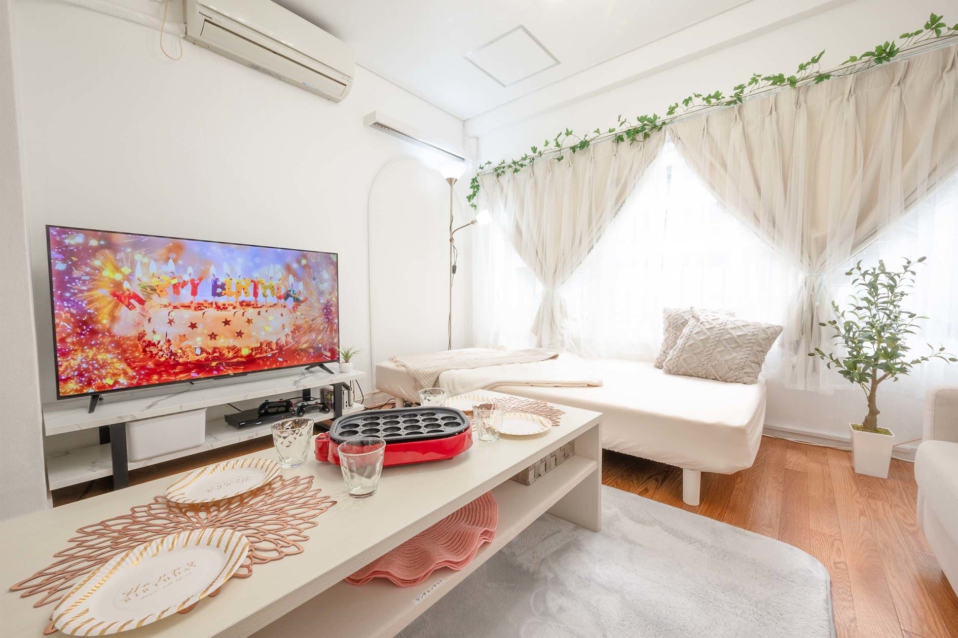 ricopa導入💗最大14名🉐錦糸町駅4分🥳ドンキ🐧大人気ゲーム機🎮55型TV📺女子会💗推し活🌟撮影📷白壁🌟の写真11