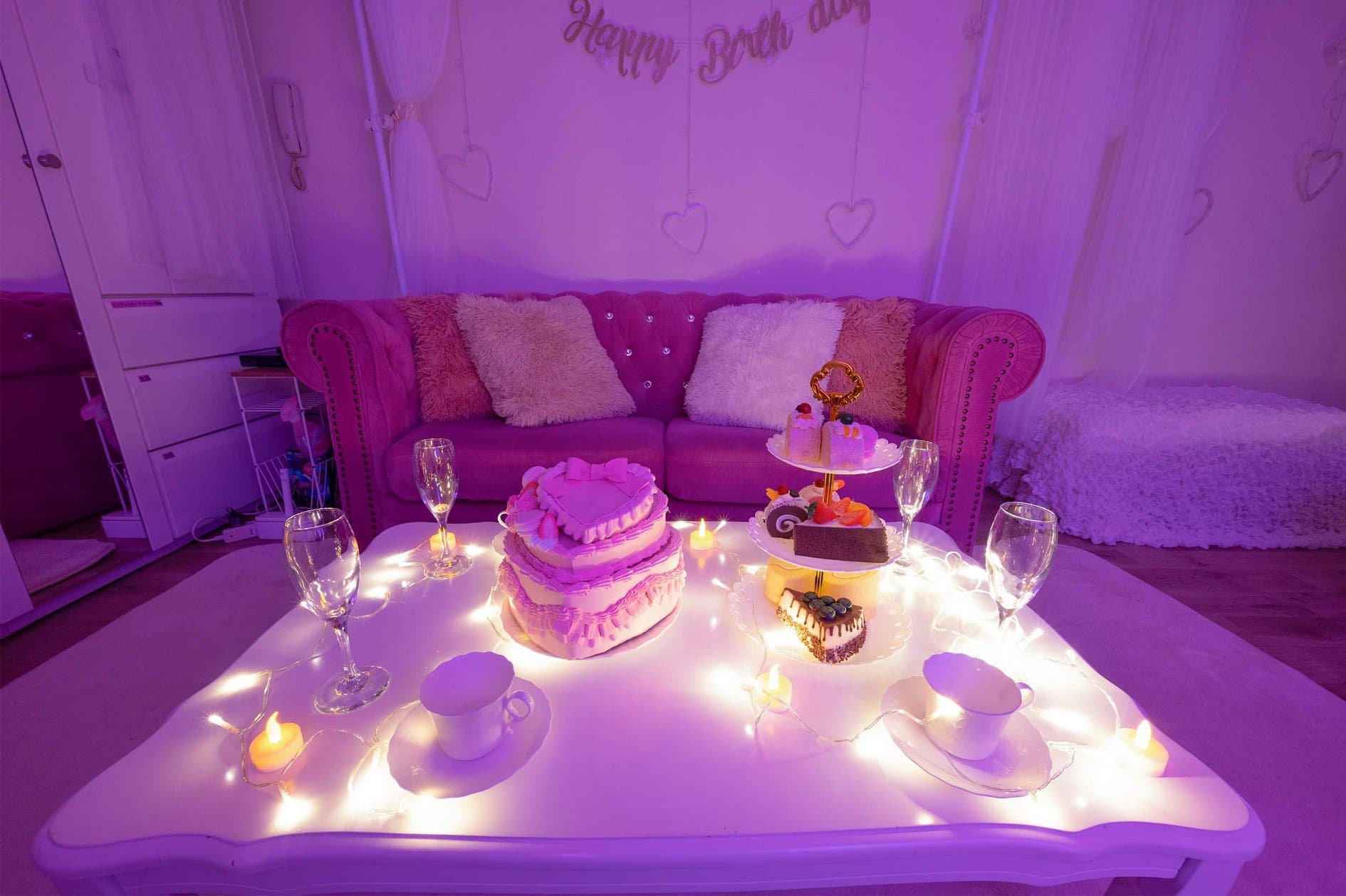 ✨リニューアル記念SALE✨五反田駅3分🎀元SKE🤍設備品無料！大画面で推しを♪推し会・誕生会•女子会•祭壇🎂・撮影24h💕の写真9