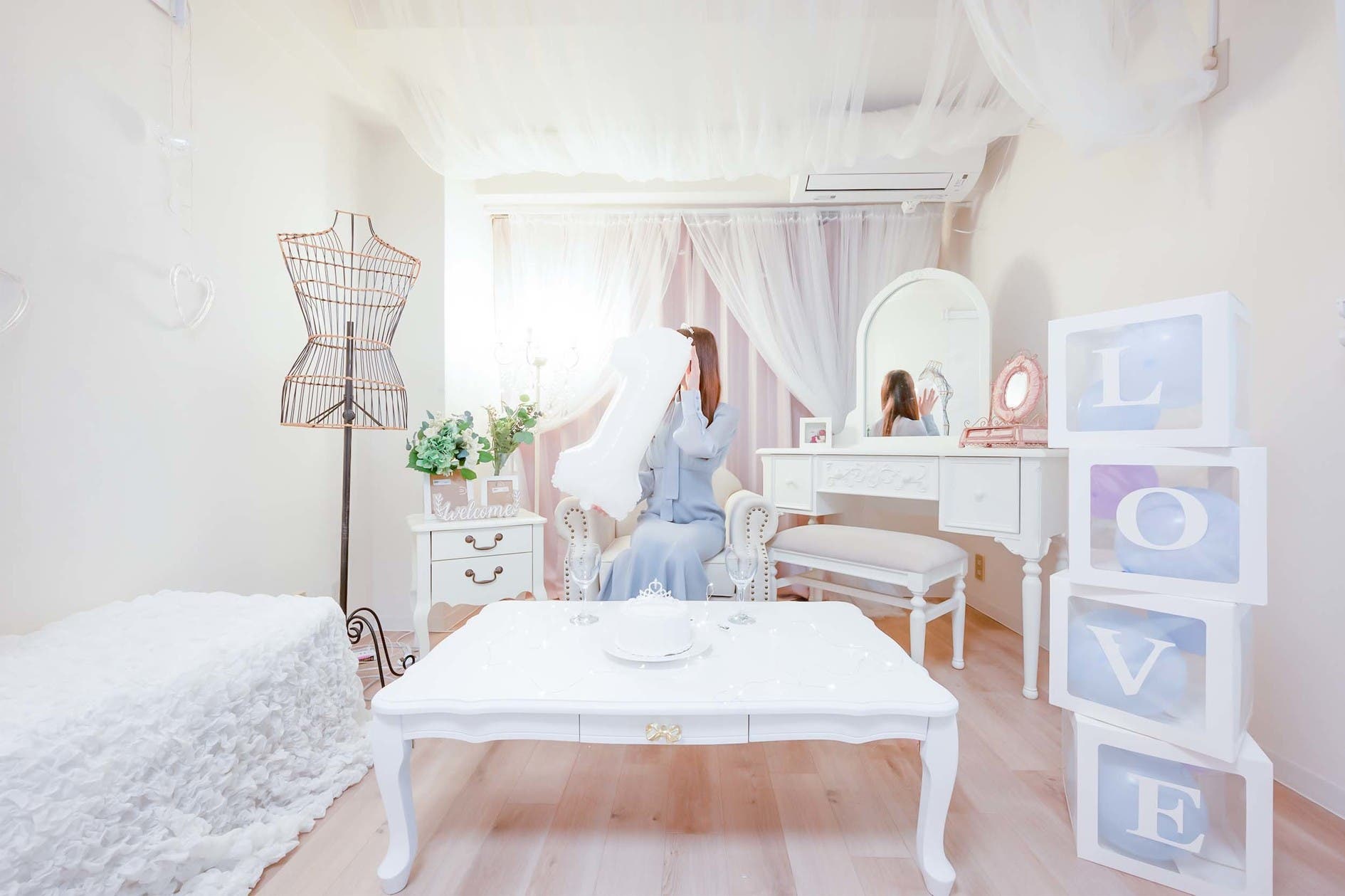 ✨リニューアル記念SALE✨五反田駅3分🎀元SKE🤍設備品無料！大画面で推しを♪推し会・誕生会•女子会•祭壇🎂・撮影24h💕の写真7