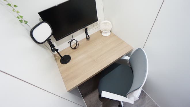 <ワークブース南森町No.2>大阪天満宮駅徒歩3分🚃1人用完全個室🚪Wi-Fi📶モニター🖥電源🔌⚡️テレワーク/面接/自習の写真5