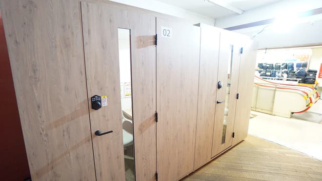 <ワークブース茨木市駅前No.2>駅直結施設内🏬1人用完全個室🚪Wi-Fi📶モニター🖥電源🔌⚡️テレワーク/面接/自習/作業の写真5