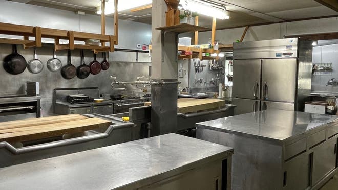 露天風呂入浴が出来る!湯治型 食堂&台所の写真2