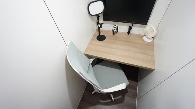 <ワークブース水道橋No.1>水道橋駅徒歩2分🚃1人用完全個室🚪Wi-Fi📶モニター🖥電源🔌⚡️テレワーク/面接/自習の写真5