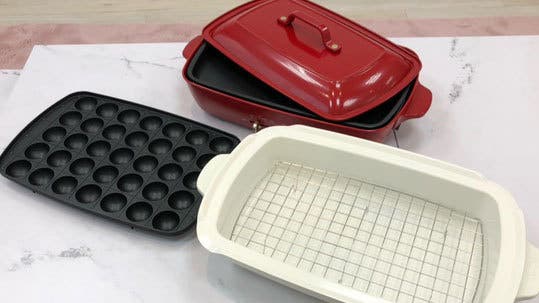 BRUNOホットプレート（たこ焼きプレート・深鍋つき）の画像1