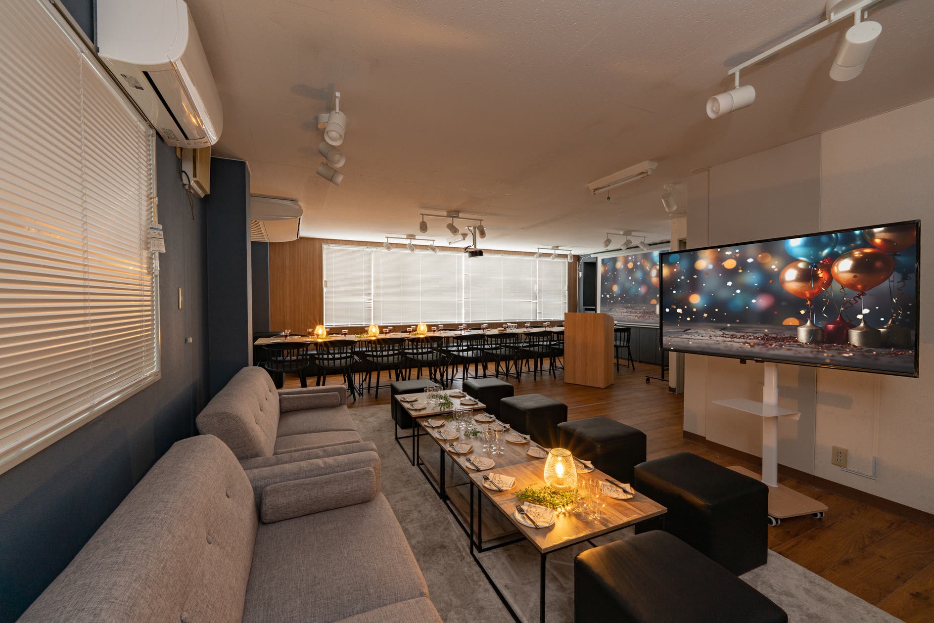 五反田駅6分✨最大40名⭕️飲食OK/100㌅スクリーン/モニター/ゴミ処理可/会議/懇親会/歓送迎会【KTY02】の写真8