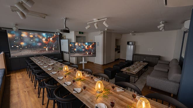 五反田駅6分✨最大40名⭕️飲食OK/100㌅スクリーン/モニター/ゴミ処理可/会議/懇親会/歓送迎会【KTY02】の写真6