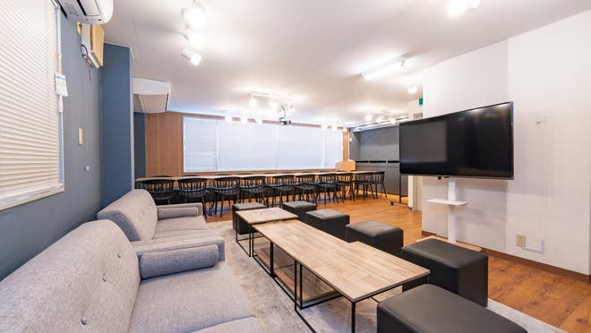 五反田駅6分✨最大40名⭕️飲食OK/100㌅スクリーン/モニター/ゴミ処理可/会議/懇親会/歓送迎会【KTY02】の写真14