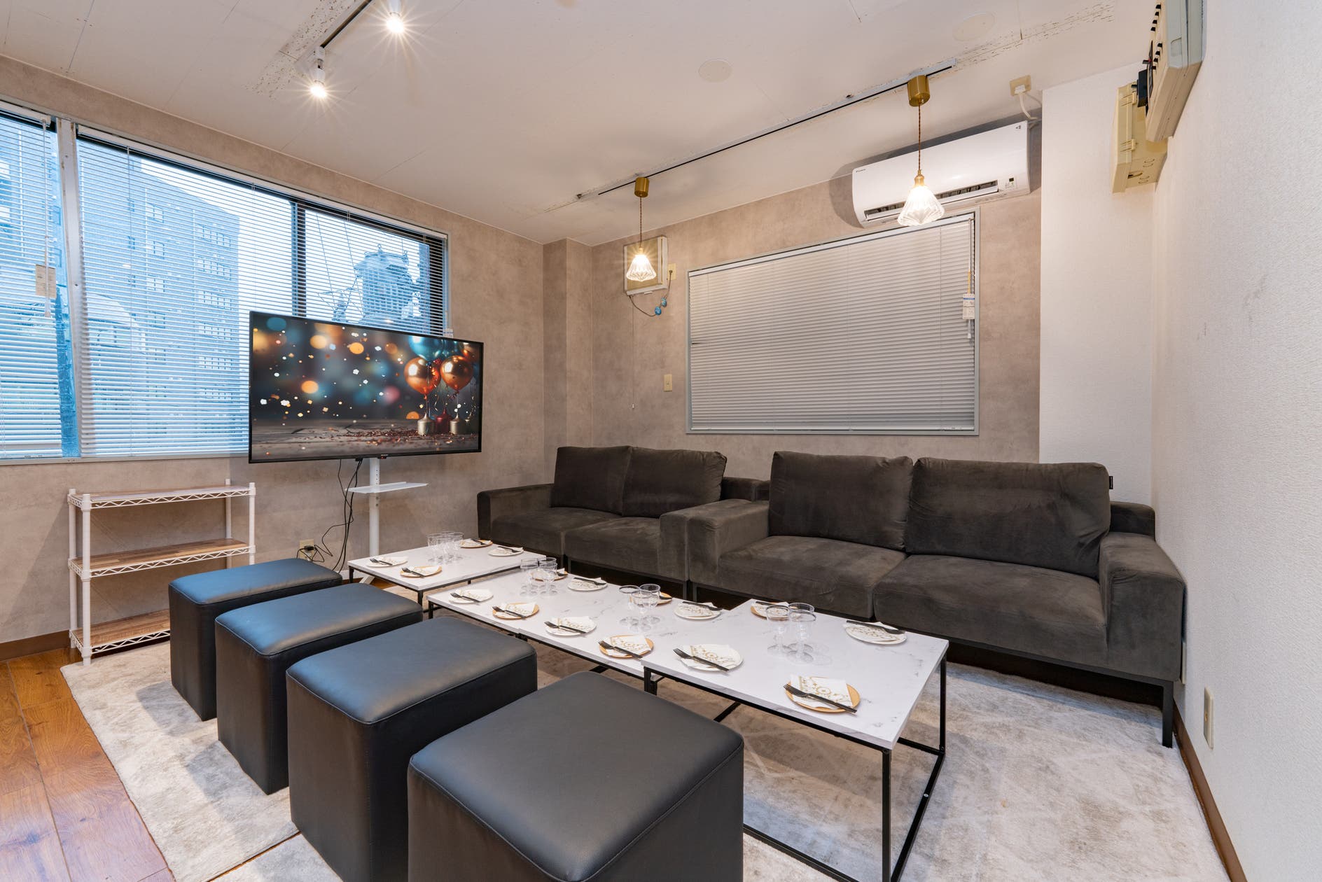 五反田駅6分✨最大40名⭕️飲食OK/120㌅スクリーン/モニター/ゴミ処理可/会議/懇親会/歓送迎会【ANP03】の写真13