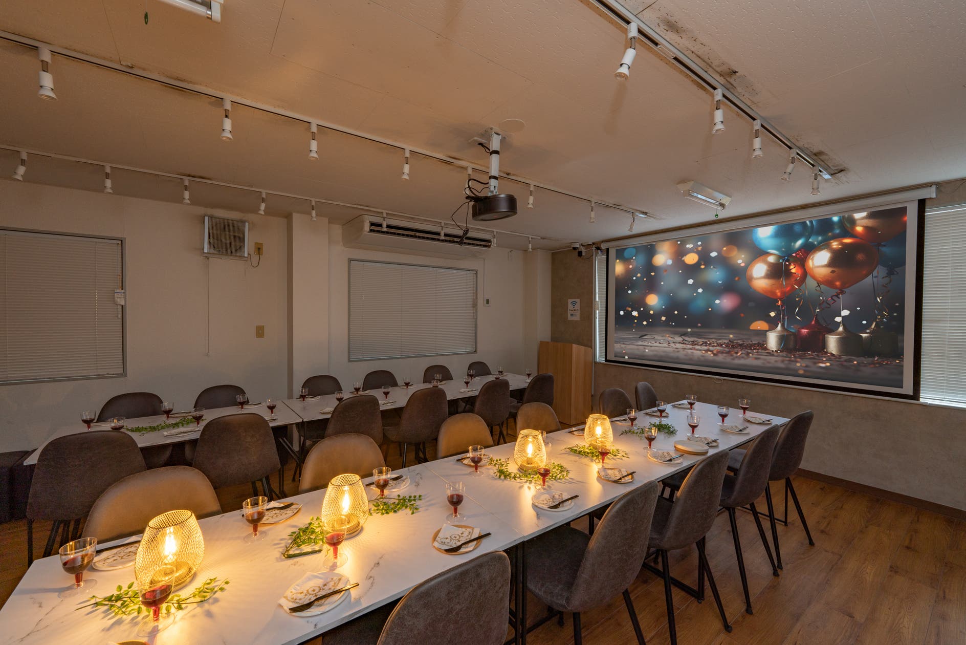 五反田駅6分✨最大40名⭕️飲食OK/120㌅スクリーン/モニター/ゴミ処理可/会議/懇親会/歓送迎会【ANP03】の写真11