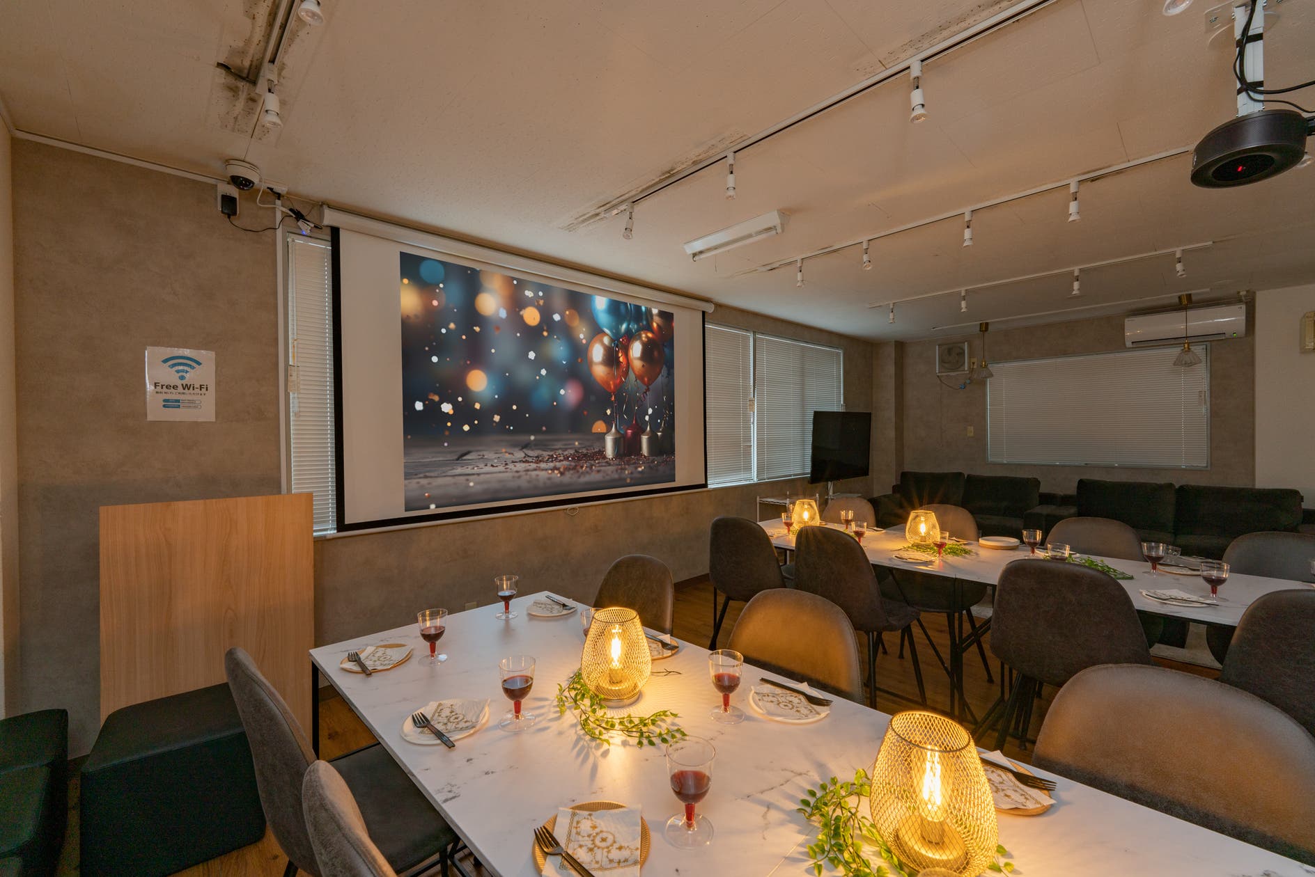 五反田駅6分✨最大40名⭕️飲食OK/120㌅スクリーン/モニター/ゴミ処理可/会議/懇親会/歓送迎会【ANP03】の写真16