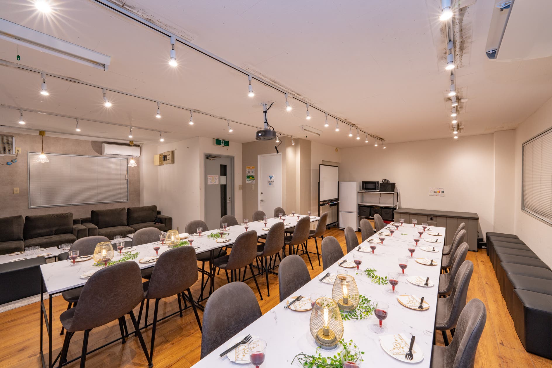 五反田駅6分✨最大40名⭕️飲食OK/120㌅スクリーン/モニター/ゴミ処理可/会議/懇親会/歓送迎会【ANP03】の写真5