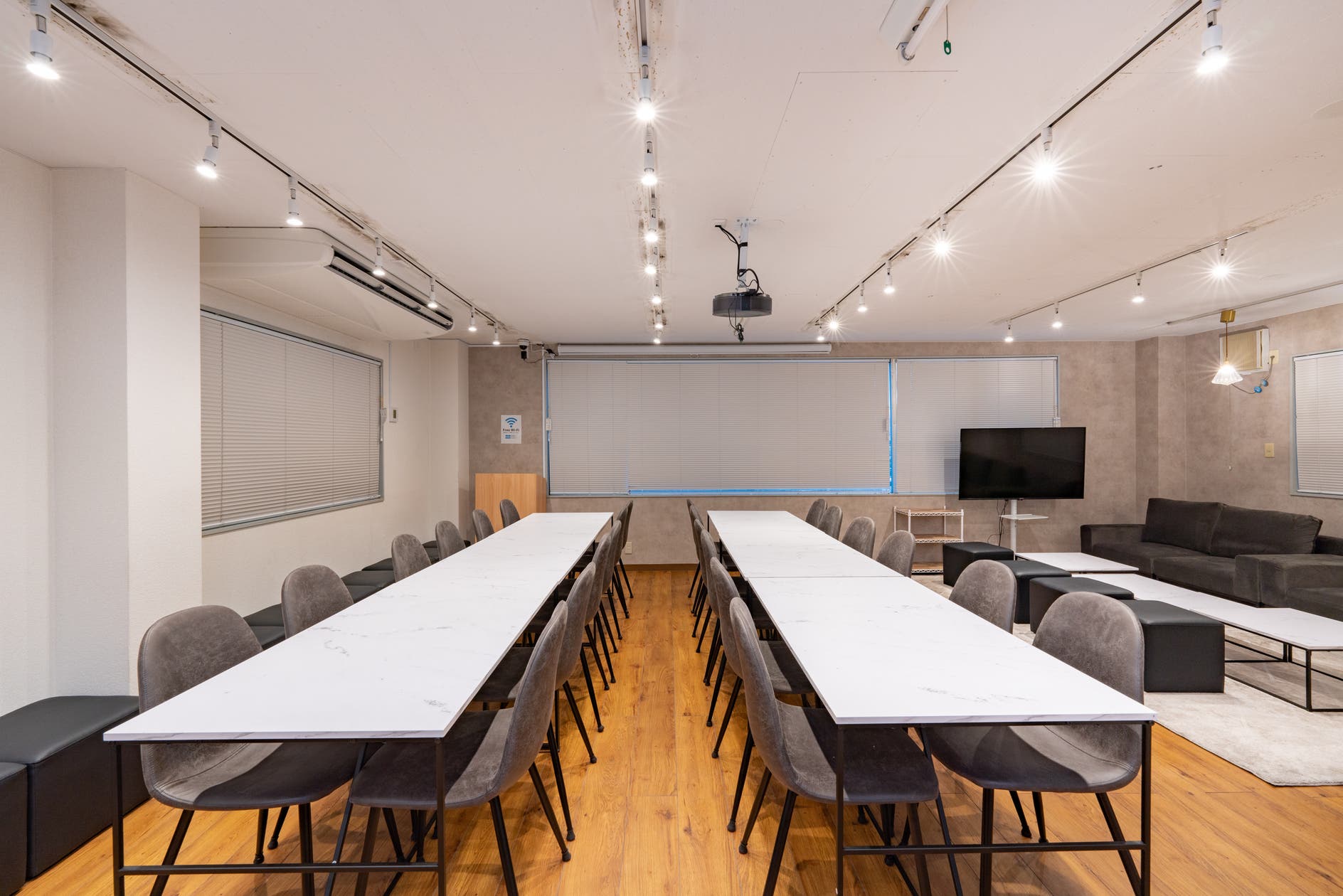 五反田駅6分✨最大40名⭕️飲食OK/120㌅スクリーン/モニター/ゴミ処理可/会議/懇親会/歓送迎会【ANP03】の写真23