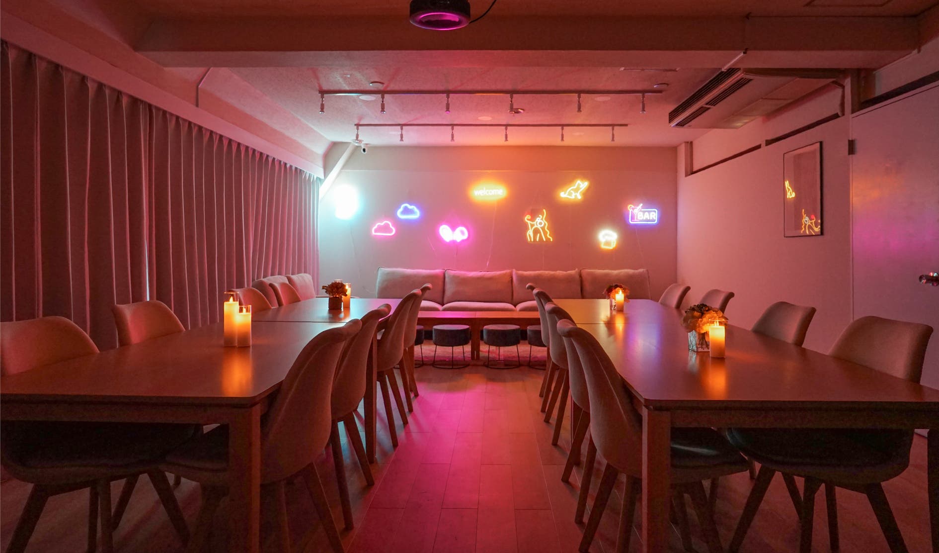 【上野駅2分】2024年OPEN🉐/最大35名/24H/スクリーン100㌅・65㌅ディスプレイ/LEDライト/パーティ🌟懇親会💖の写真6