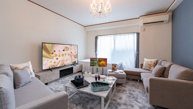 大人気のお部屋🉐今だけ半額🉐✨話題のパーティー空間✨【VOD無料見放題💓】撮影会🎈女子会👗デート💃ママ会の写真1