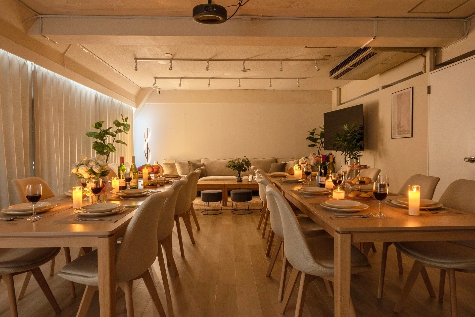 【上野駅2分】2024年OPEN🉐/最大35名/24H/スクリーン100㌅・65㌅ディスプレイ/LEDライト/パーティ🌟懇親会💖の写真8