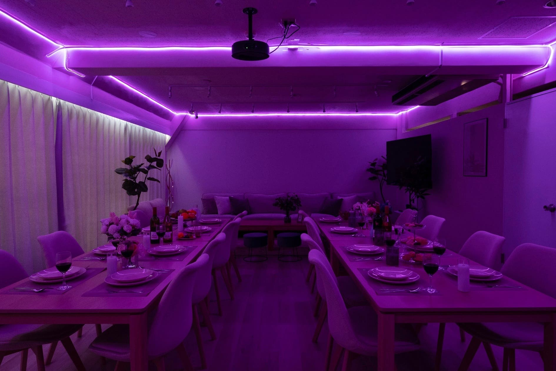 【上野駅2分】2024年OPEN🉐/最大35名/24H/スクリーン100㌅・65㌅ディスプレイ/LEDライト/パーティ🌟懇親会💖の写真9