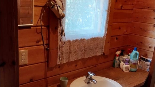 プライベートに使えるログハウスと庭の写真9