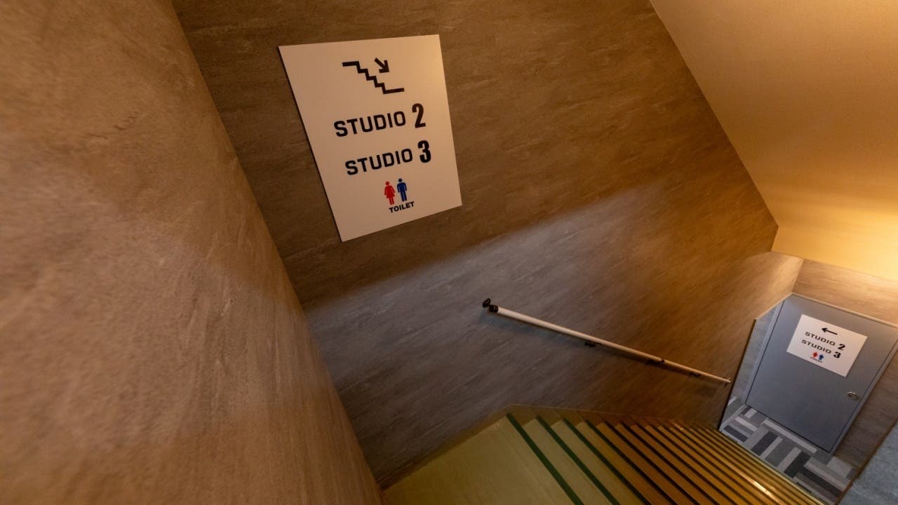 【スタジオ３】青葉台駅4分／広さ23.3㎡、鏡幅5m／レンタルスタジオ／個人練習や少人数レッスンに最適の写真13