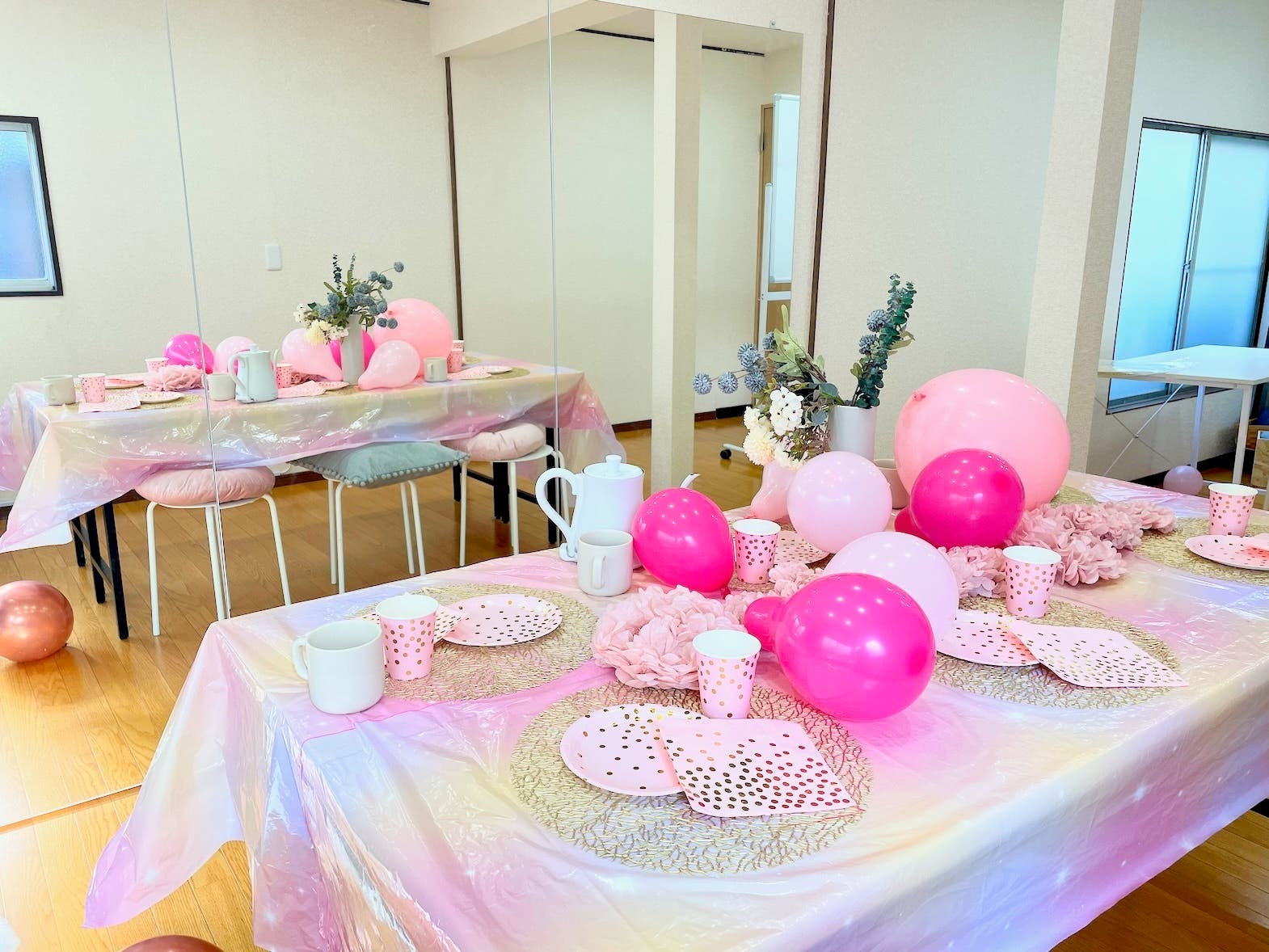 ✨桃井原っぱ公園そば、大きな鏡有✨サロン🌸ヨガ🧘‍♀️お教室📚ママ会💐テレワークにもの写真5